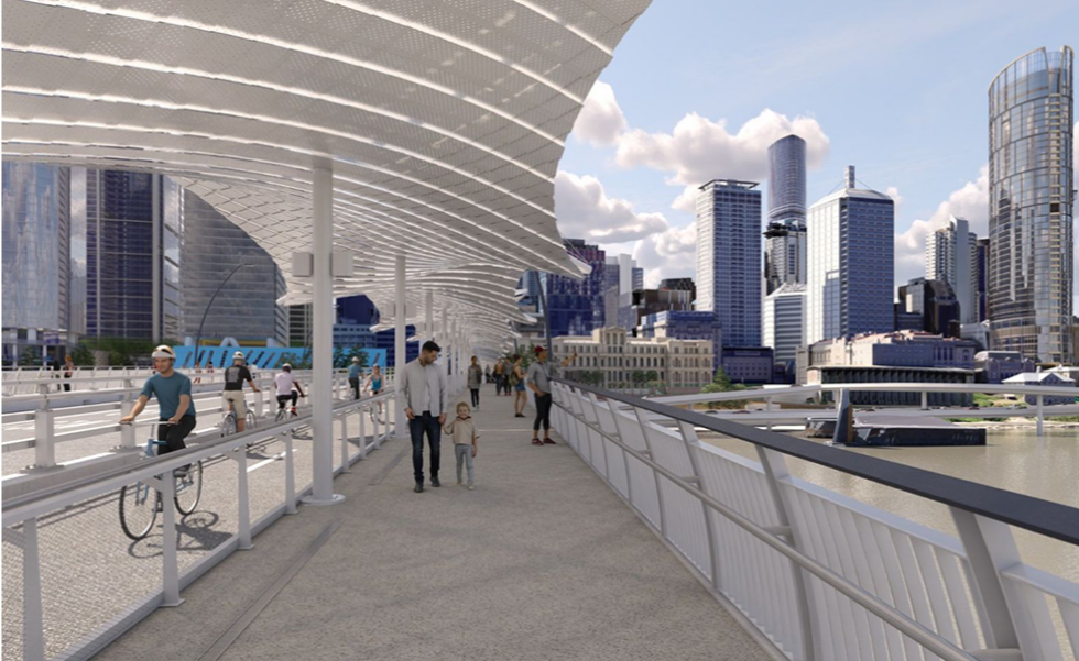 Shade Cover Plans For Victoria Bridge Pathway Business South Bank